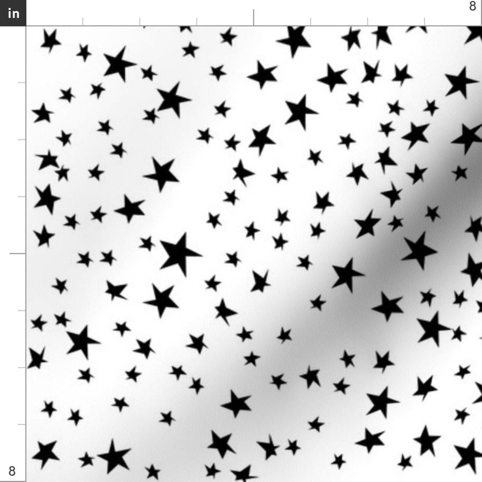 Black and White Stars Fabric Let It Be Stars by Robyriker | Etsy