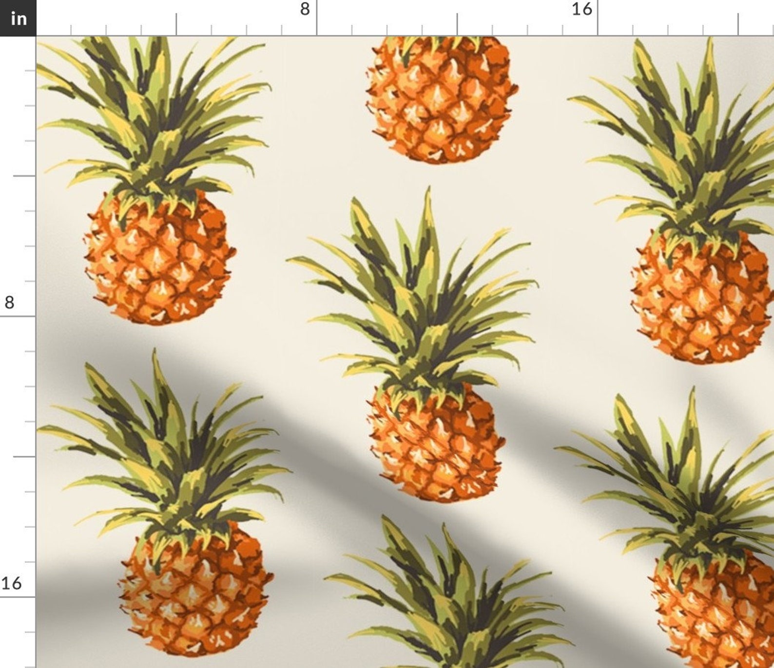 Vintage Pineapple Fabric Vintage Pineapple by Jamiemgodfrey - Etsy