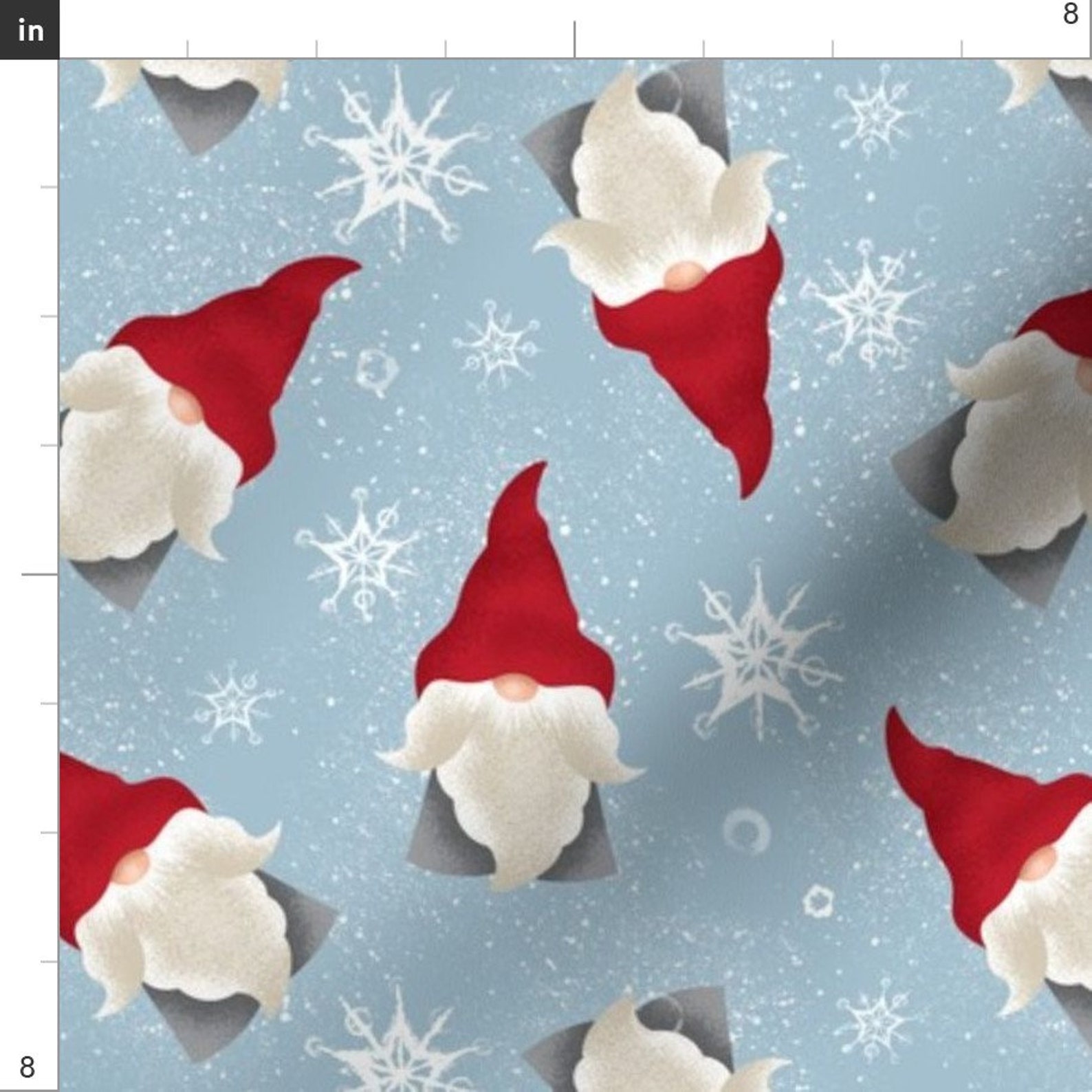 Tomte Gnome Fabric Danish Nisse Gnomes by Bitsofivory | Etsy