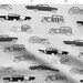 Grey Vintage Cars Fabric Gray Textured Oldies by Mrshervi Cotton Fabric ...