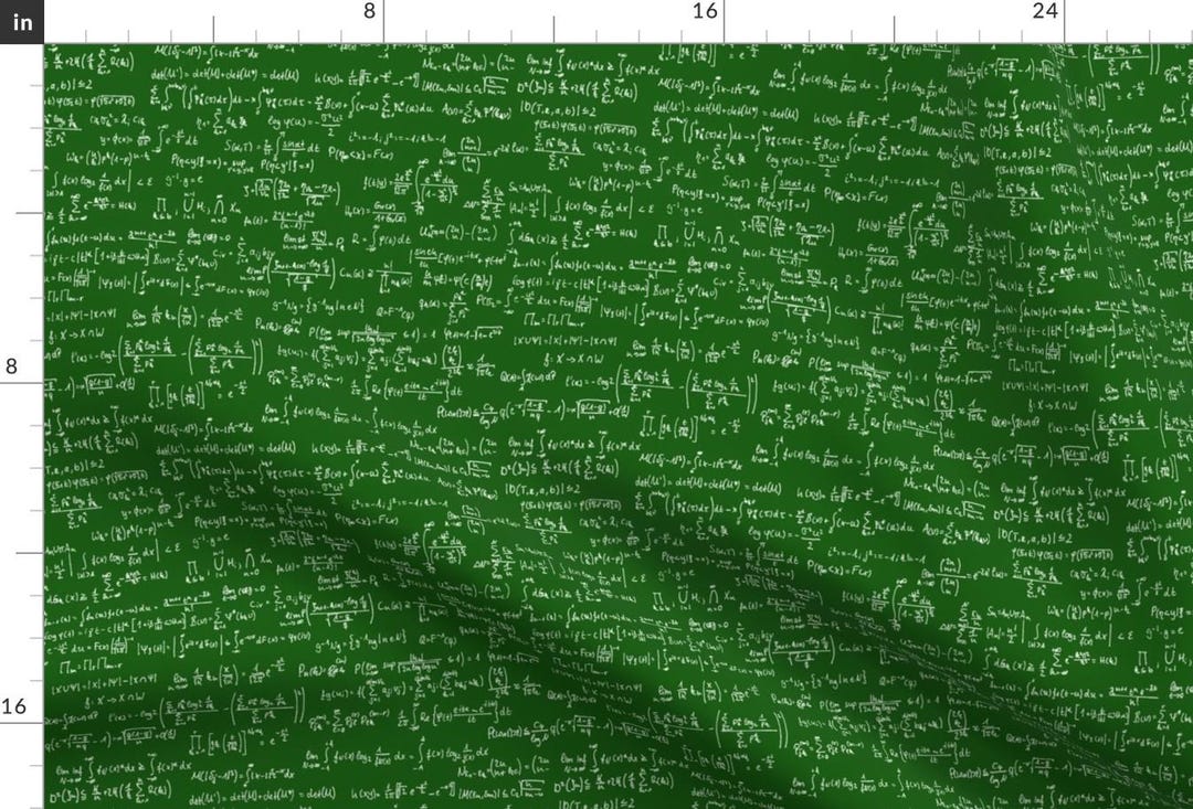 Mathematical Equations Fabric - Math Notes Small by Thinlinetextiles ...