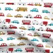 Car Fabric Cars // Baby Boy Fabric Nursery Buses Car Cute Kids White by ...