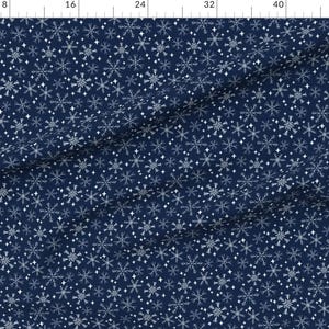 Winter Snowflakes // Dark Blue Snowflake Xmas Holiday Christmas by ...