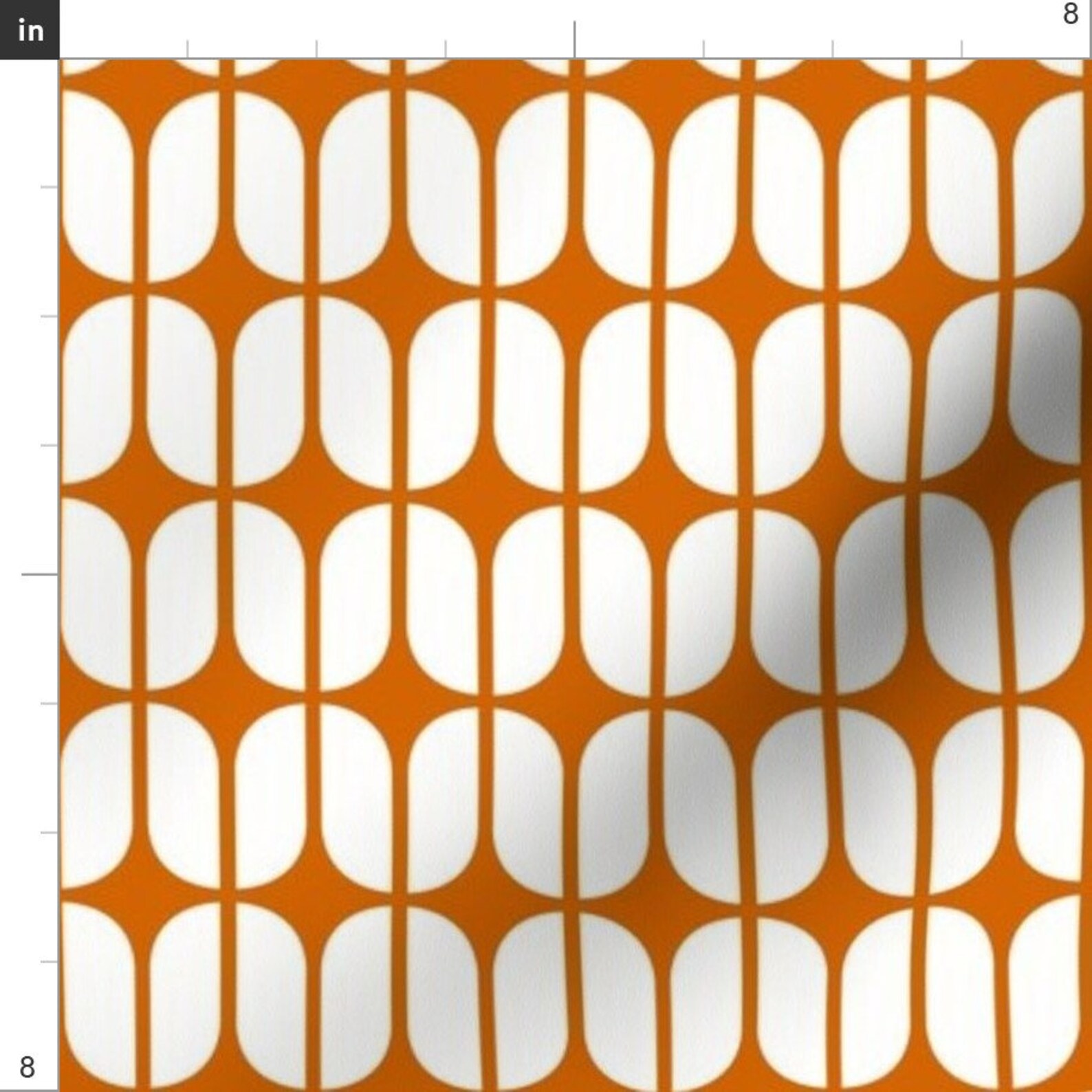 Modern Fabric Modular Orange by Brainsarepretty Orange | Etsy