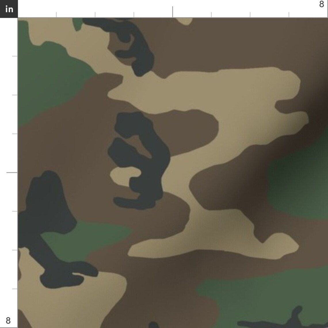 Standard Woodland Camo Fabric Woodland Camo by Ricraynor - Etsy Australia