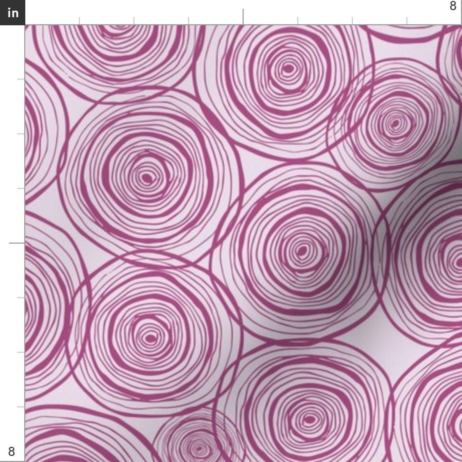 Purple Onion Fabric - Onion Rings by Zoe Ingram - Purple Onions Modern ...