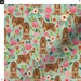 Cocker Spaniel Fabric Vintage Cocker Spaniel Florals Flowers - Etsy