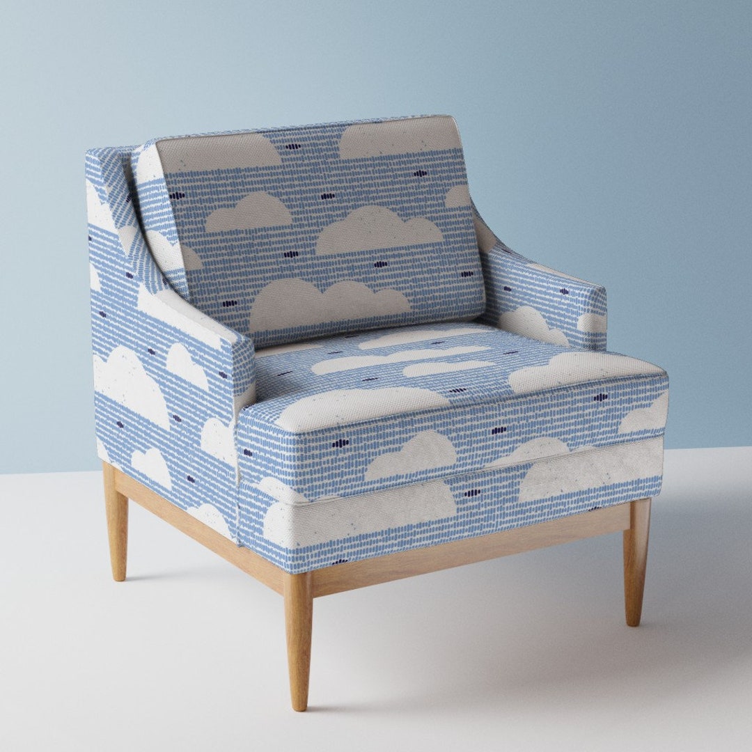 Simple Sky Upholstery Fabric Sky With Clouds by Nancy_bradham - Etsy
