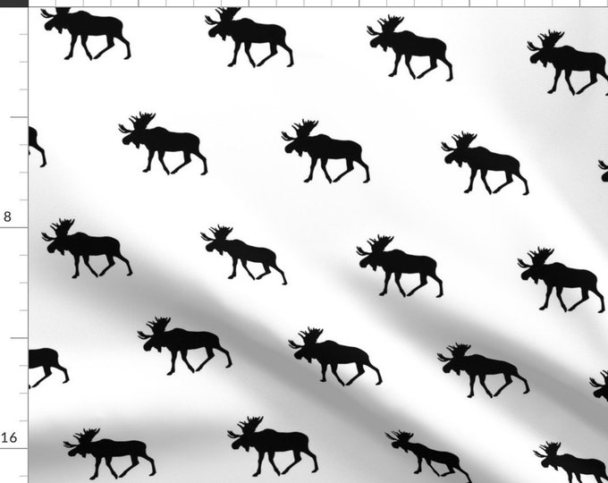 Moose Fabric, Wildlife Fabric, Nature Fabric, by the Yard, QT Fabrics ...