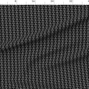Scales Fabric White Scales of Justice on Black by Mtothefifthpower ...