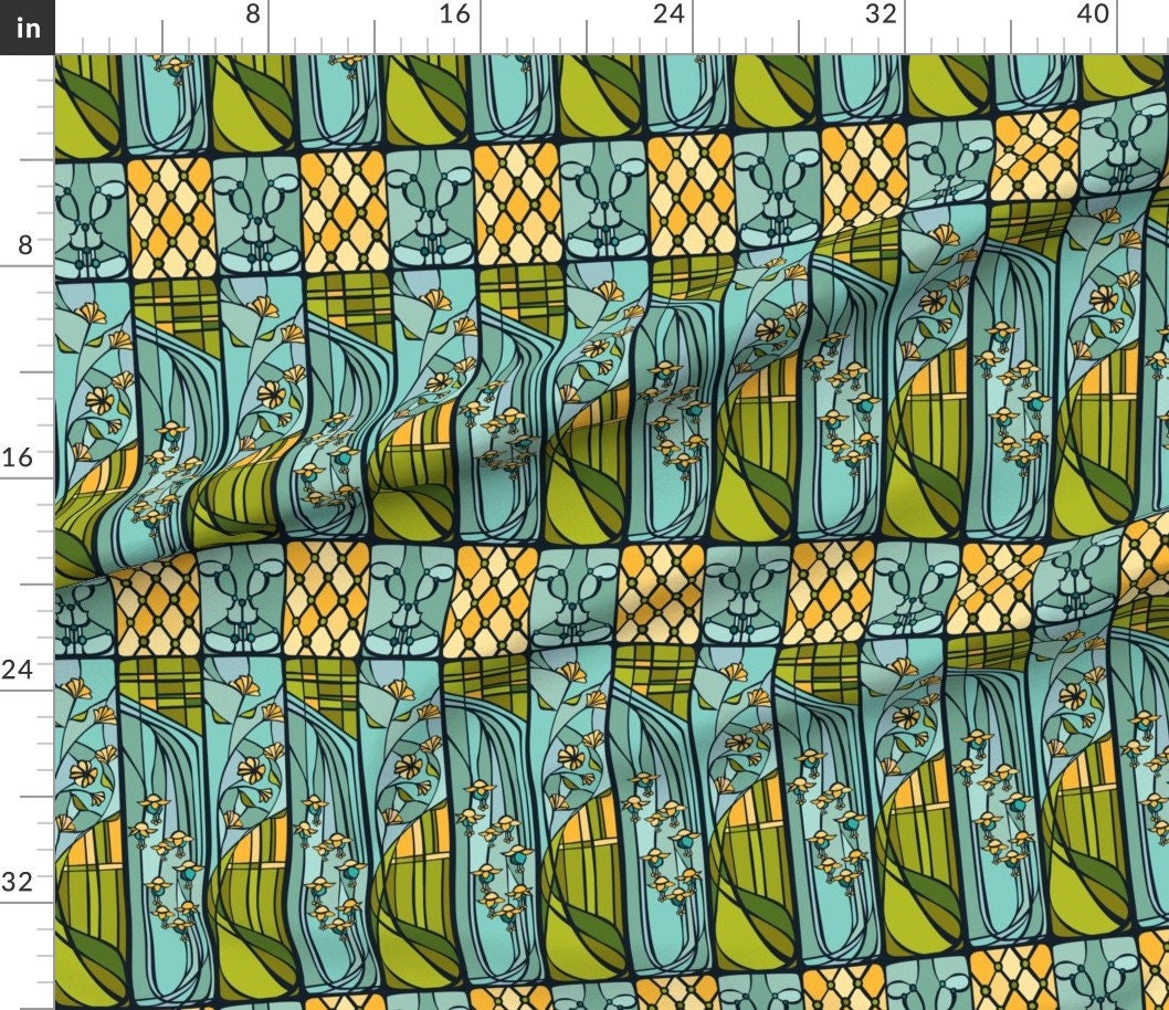 Window Fabric Stained Glass Windows By Ceciliamok Window | Etsy