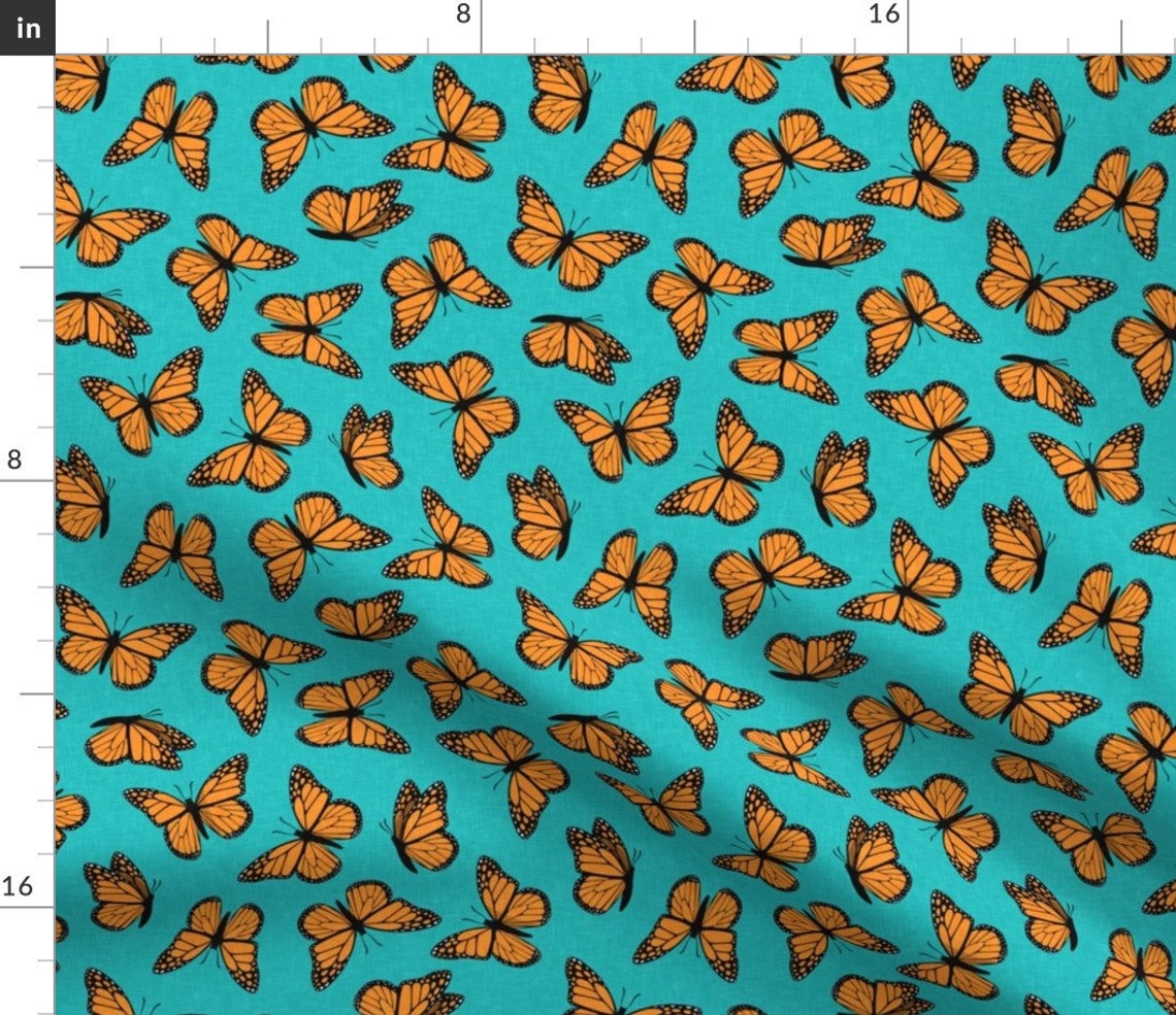Monarch Butterfly Fabric Monarch Butterflies by - Etsy