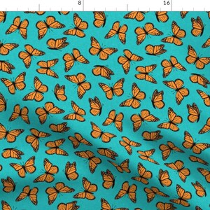 Monarch Butterfly Fabric Monarch Butterflies by - Etsy
