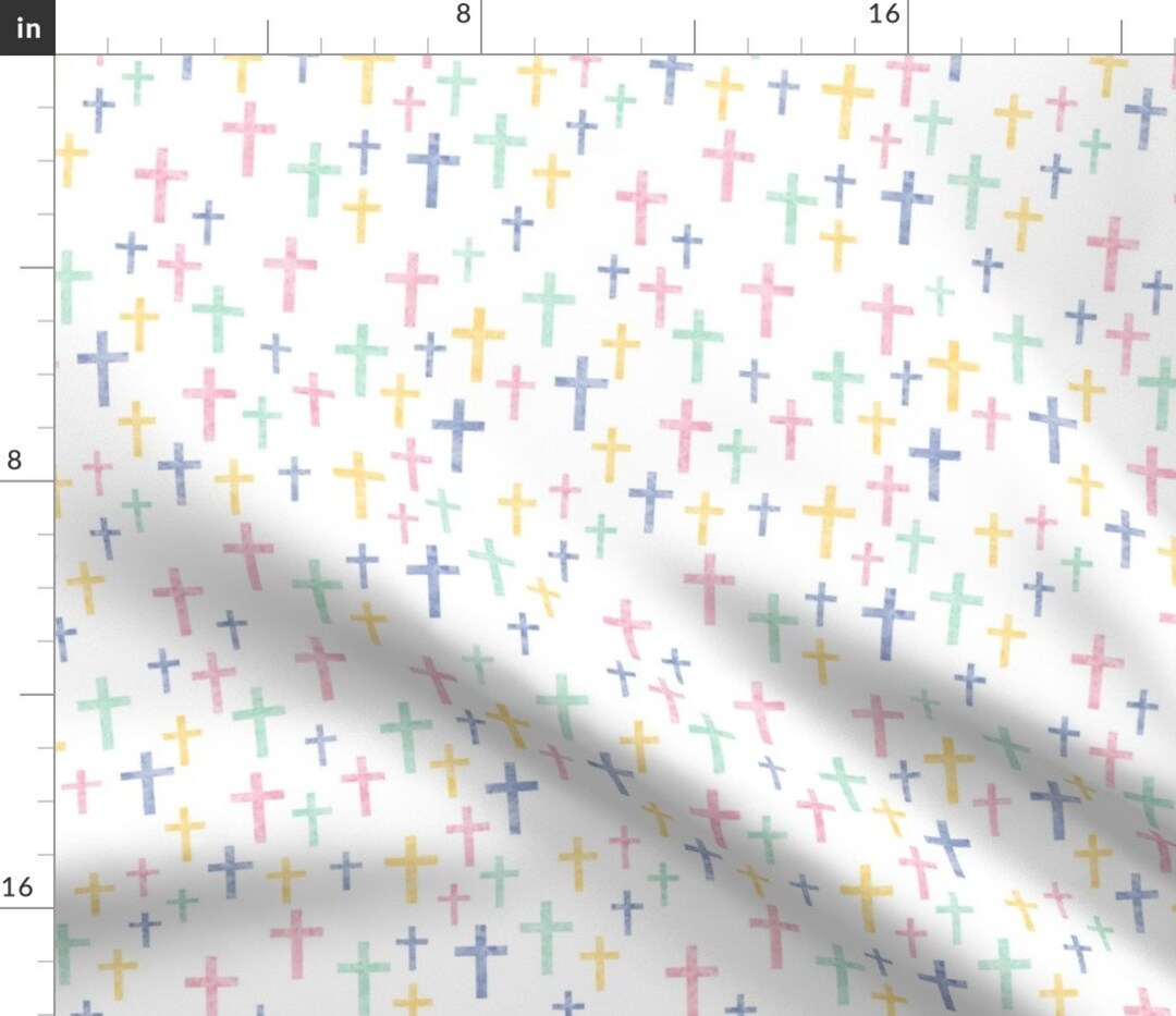 Cross Fabric Crosses in Watercolor by Littlearrowdesign Easter Spring ...