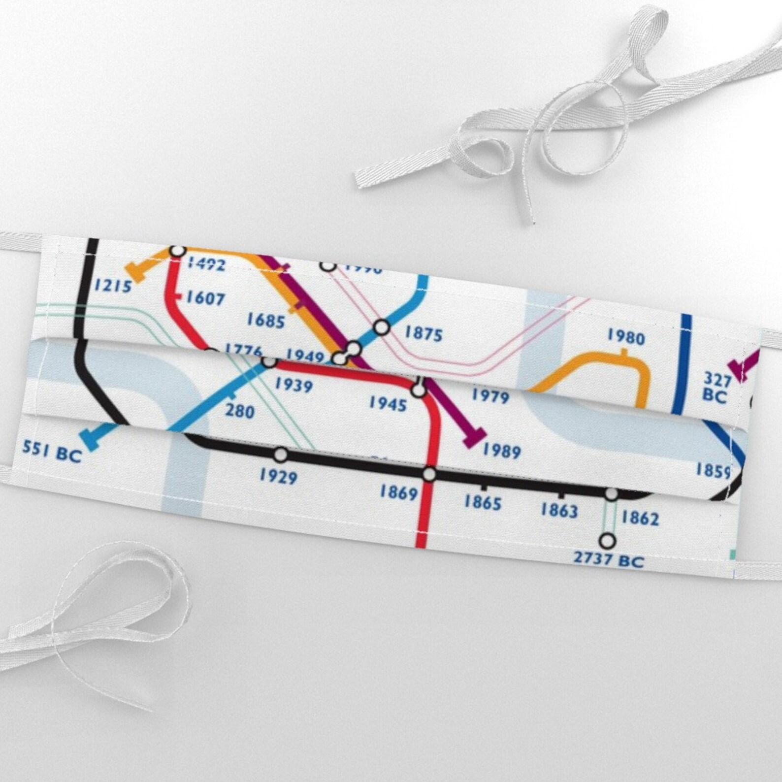 Subway Map Fabric Time Travel Map by Jenimp Time Travel - Etsy
