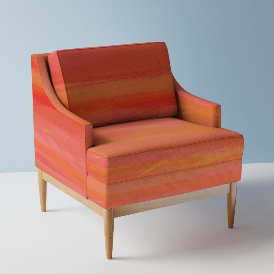 Sunset Colors Upholstery Fabric- Wind Swept by Quench_print - Summer ...