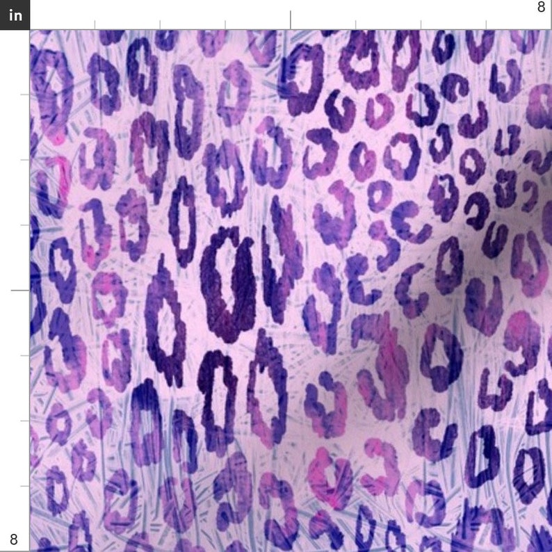 Animal Purple Cheetah Print Fabric Animal Skin Lavender - Etsy