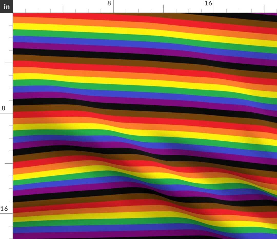 Lgbt Fabric Rainbow Pride Stripes by Abandonedwarehouse - Etsy