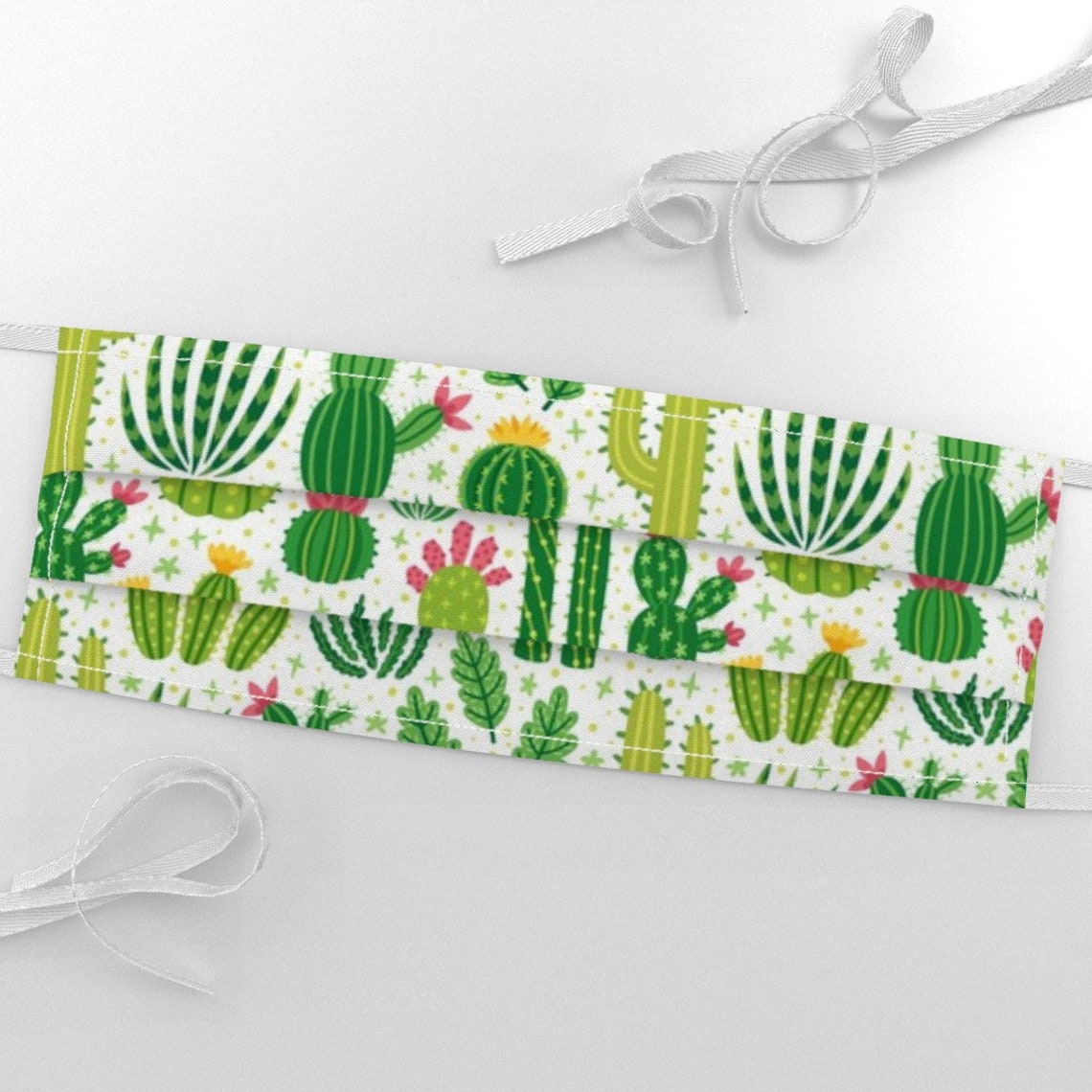 Small Cactus Print Fabric Cacti Summer. Medium Scale by - Etsy