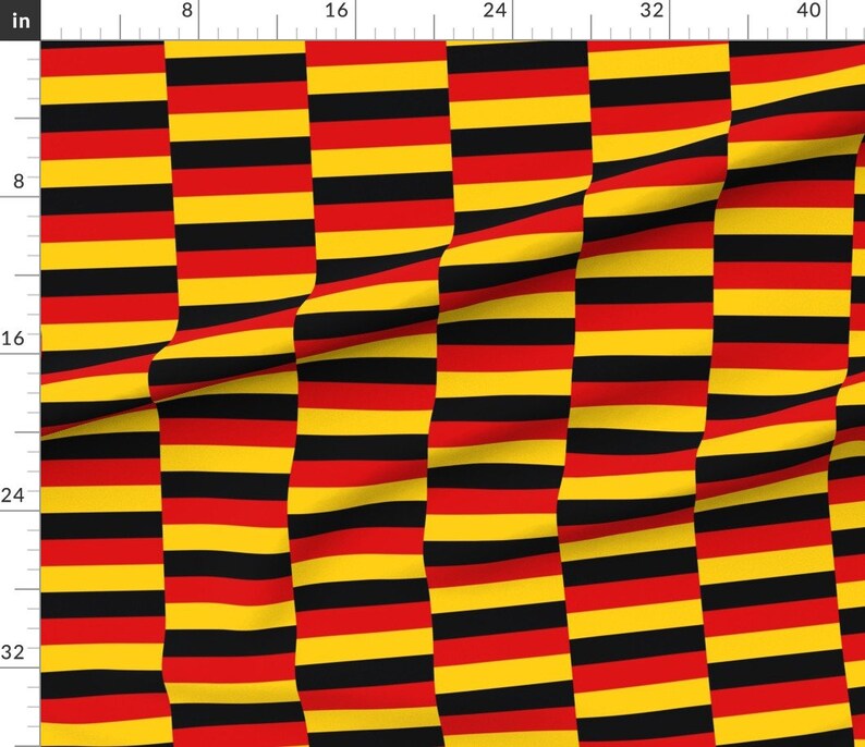 Germany Fabric Germany Country Europe Repeating Football Red - Etsy