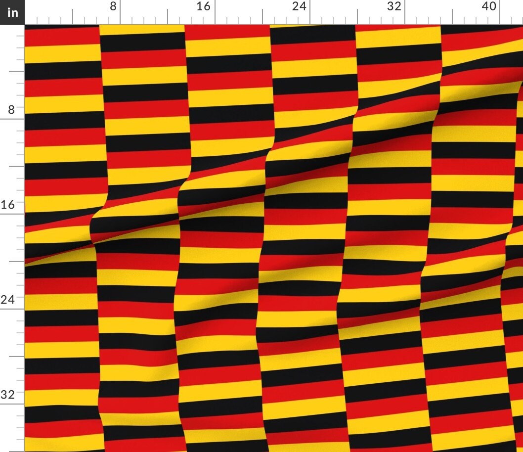 Germany Fabric Germany Country Europe Repeating Football Red - Etsy