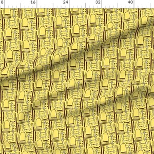 Yellow Equestrian Horse Fabric - Bridle Bits by Ragan - Equestrian ...