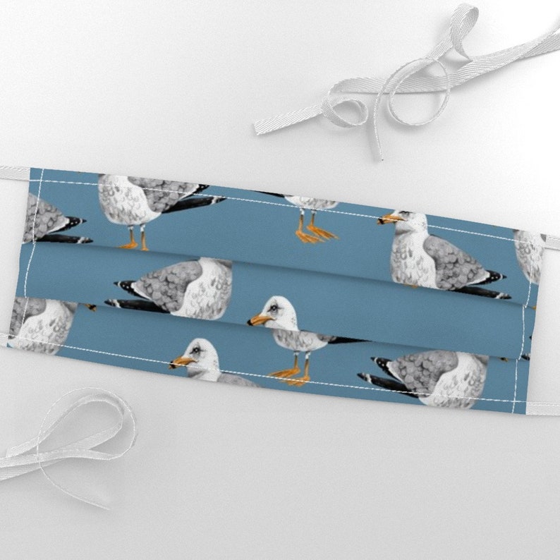 Seagull Fabric Seagulls By Taraput Seagull Beach Birds | Etsy