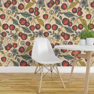 Vintage Style Cherry Wallpaper Cherry Flavor by Latoblab Design Red ...
