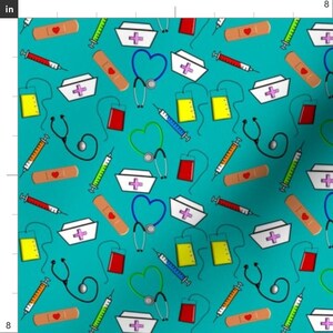 Nurse Fabric Nurse Theme by Hot4tees Bgyahoo Com Nurse Stethoscope ...