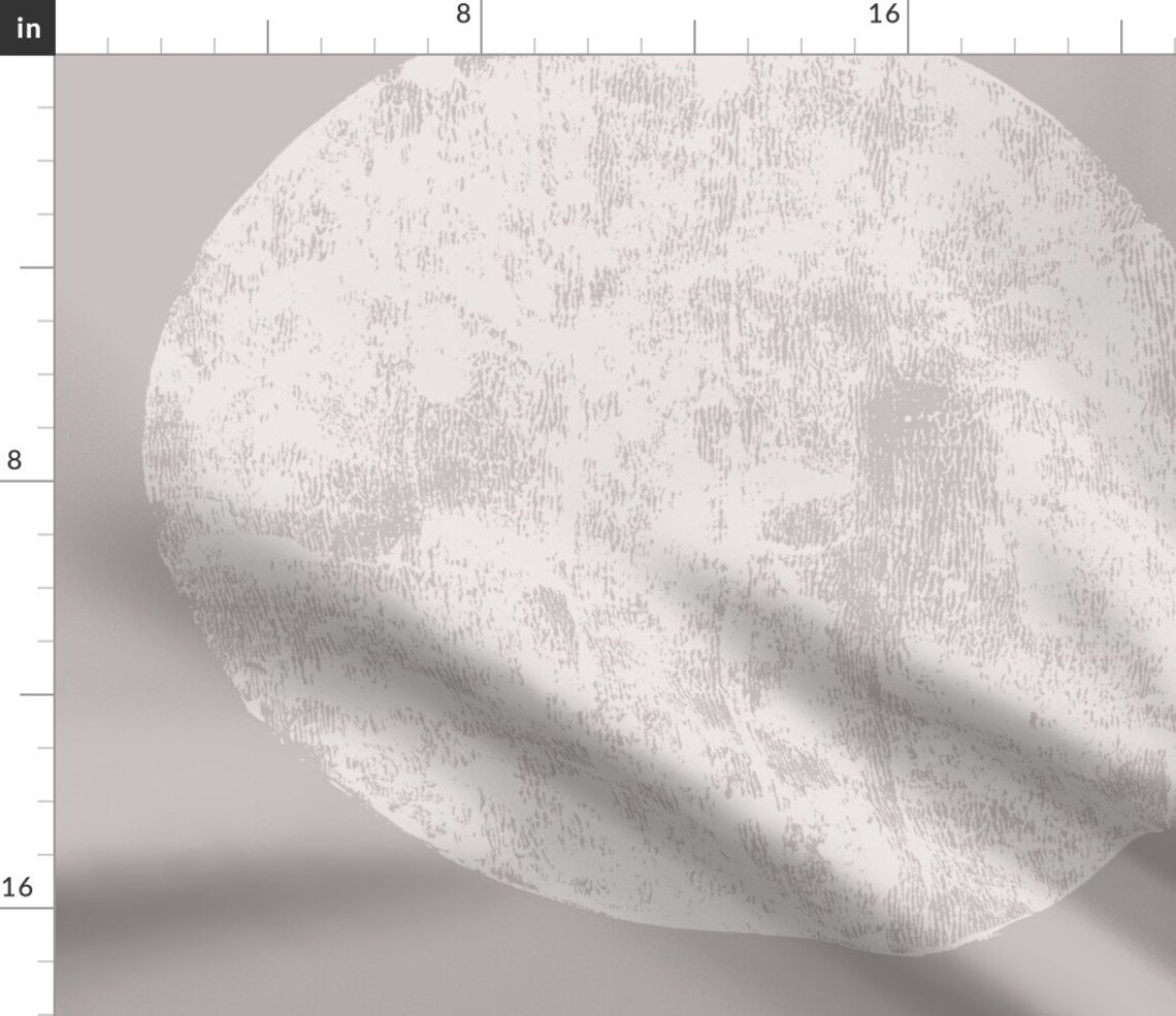 Luna Distressed Moons Fabric Jumbo Moon Soft Violet-gray by - Etsy