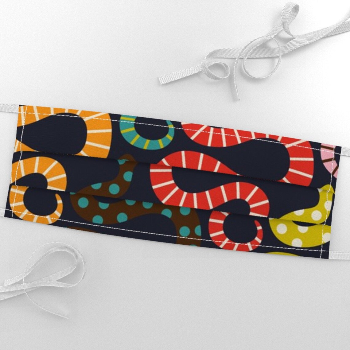 Reptilia Fabric Snake-A-Delic By Katerhees Black | Etsy