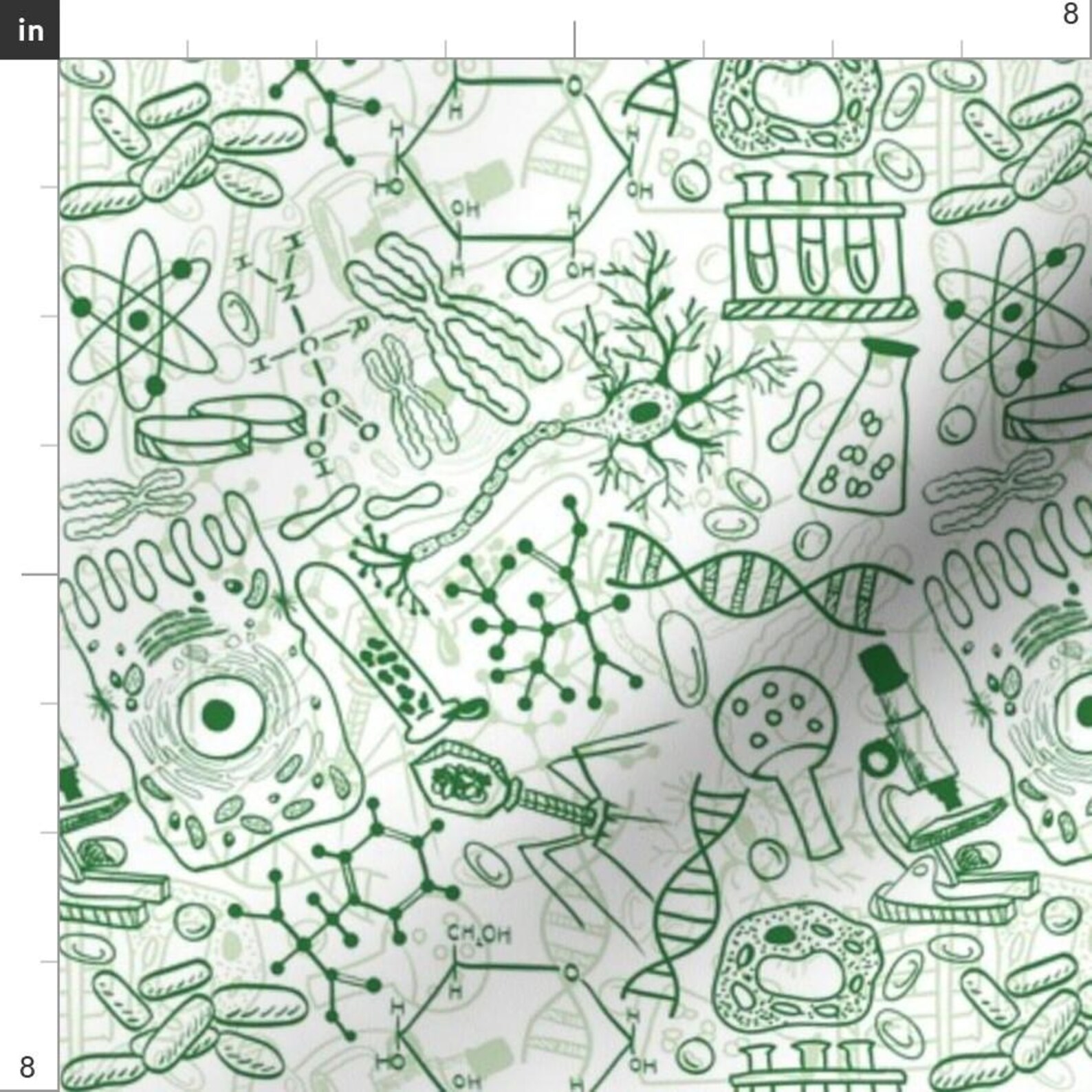 Germ Fabric - Germ Science by Sandityche - Microbes Biology Science ...