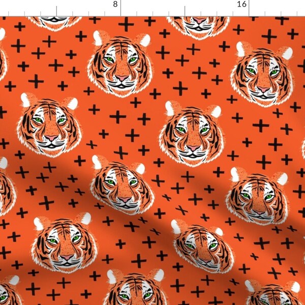 Tiger Fabric - Etsy