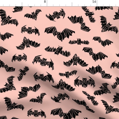 Pastel Halloween Seamless Repeat Bat and Stars Pattern for | Etsy