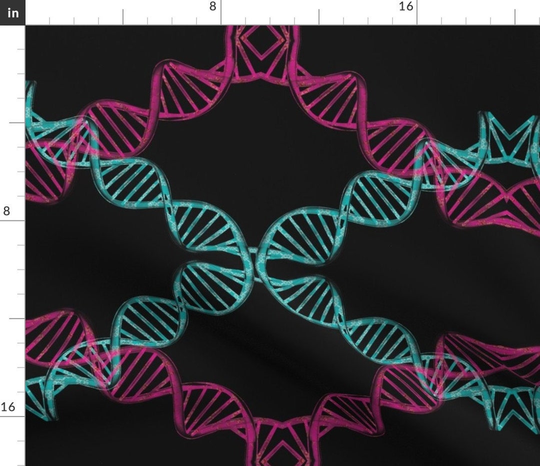 Dna Crisscross Fabric Dna Candy by Snork Science DNA - Etsy