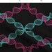 Dna Crisscross Fabric Dna Candy by Snork Science DNA - Etsy