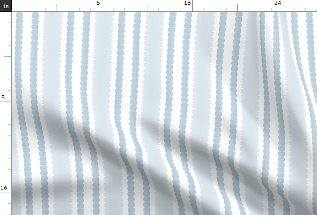 Blue Stripe Fabric - Watercolor Stripe by Eti_enne - Coastal Pale Light ...