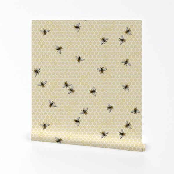 Bee Wallpaper - Etsy UK