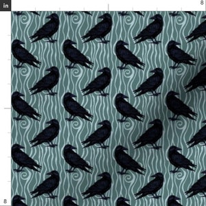 Crow Fabric as the Crow Flies by Keweenawchris Literature Bird Raven ...