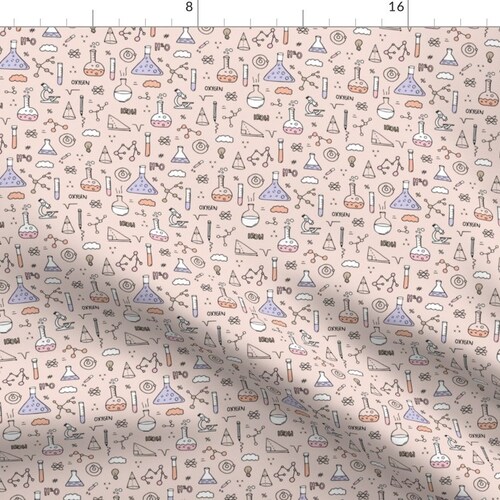 Science Fabric Back to School Science Chemistry Physics - Etsy