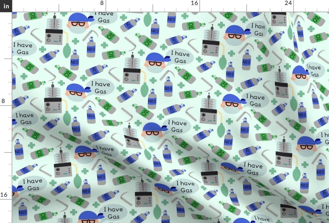Gas Fabric - Anesthetic Gas by Veata Atticus Store - Gas Doctor Face ...