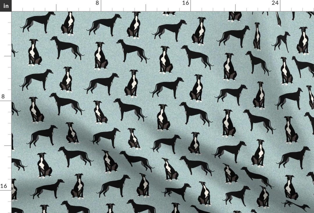 Greyhound Fabric - Greyhound Black Pet Quilt B Coordinate Nursery by ...