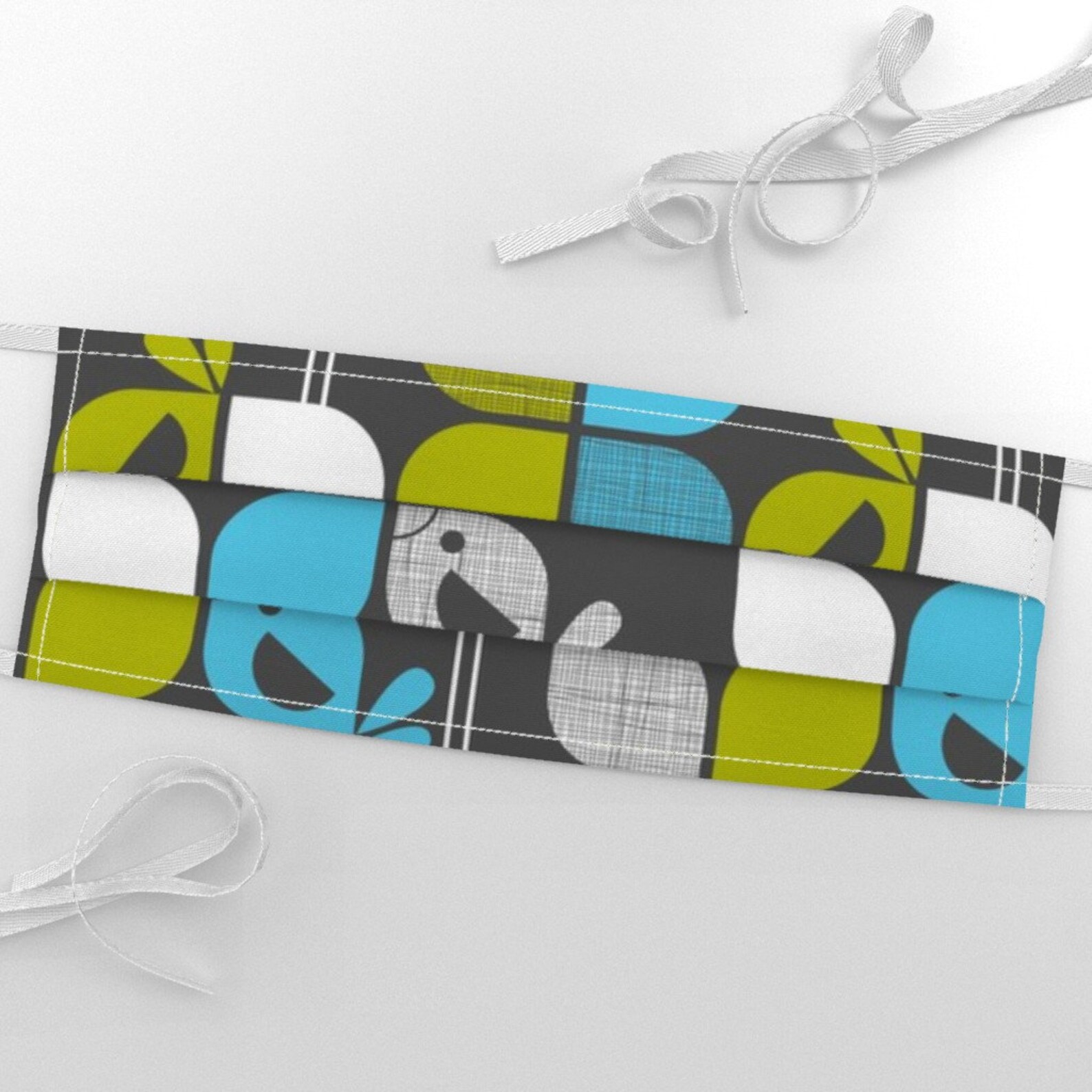 Mid Century Mod Fabric Mod Birds by Cjldesigns Mod - Etsy