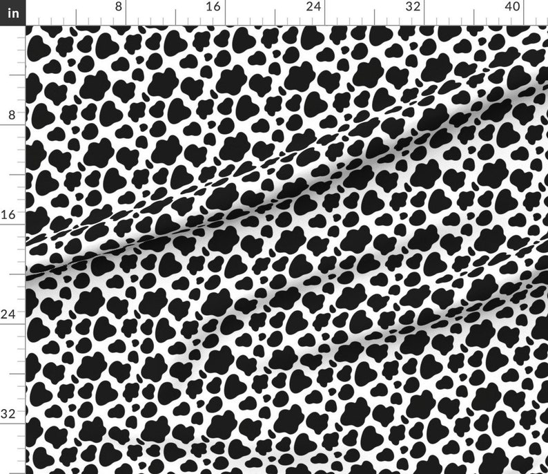 Cow Print Fabric Cow Pattern by Kostolom3000 Cow Animal - Etsy