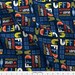Norwegian Fabric Uffda Navy By Teresamagnuson Lefse