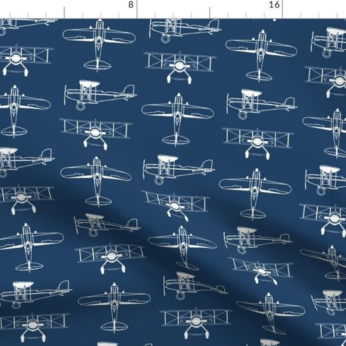 Retro Aviator Fabric Retro Aviator Rainy Day by Pennyroyal - Etsy