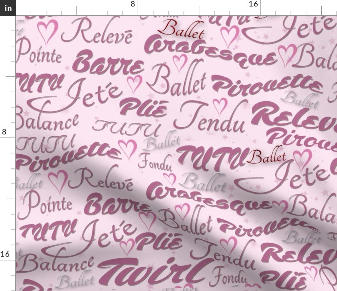 Dance Fabric Ballet Words by Dancingwithfabric Dance Ballet Typography ...