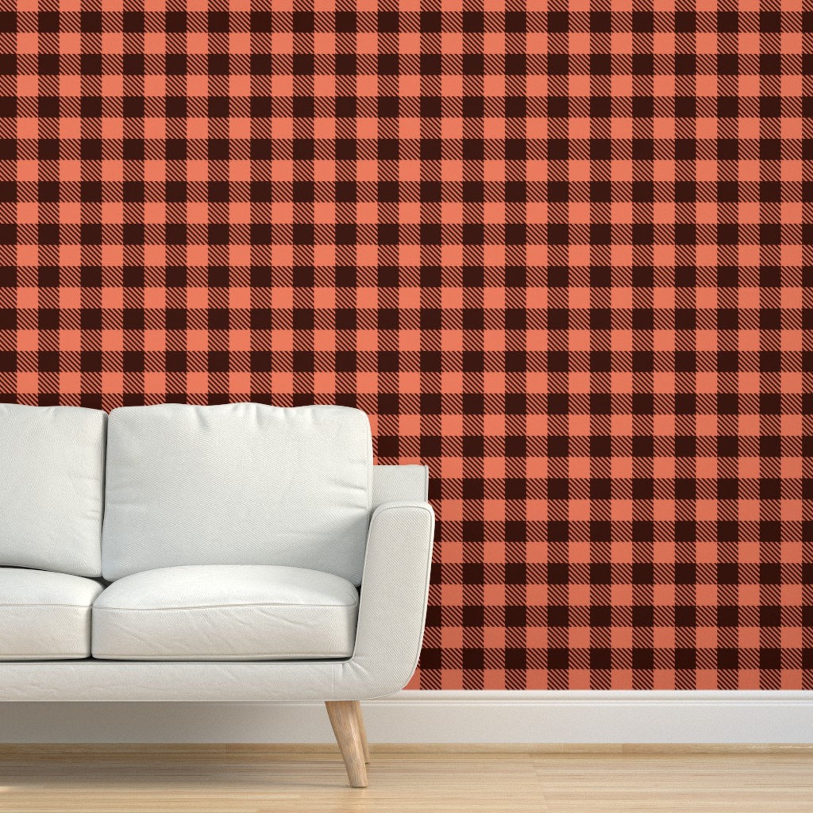 Buffalo Plaid Wallpaper Plaid by Mariafaithgarcia Buffalo - Etsy