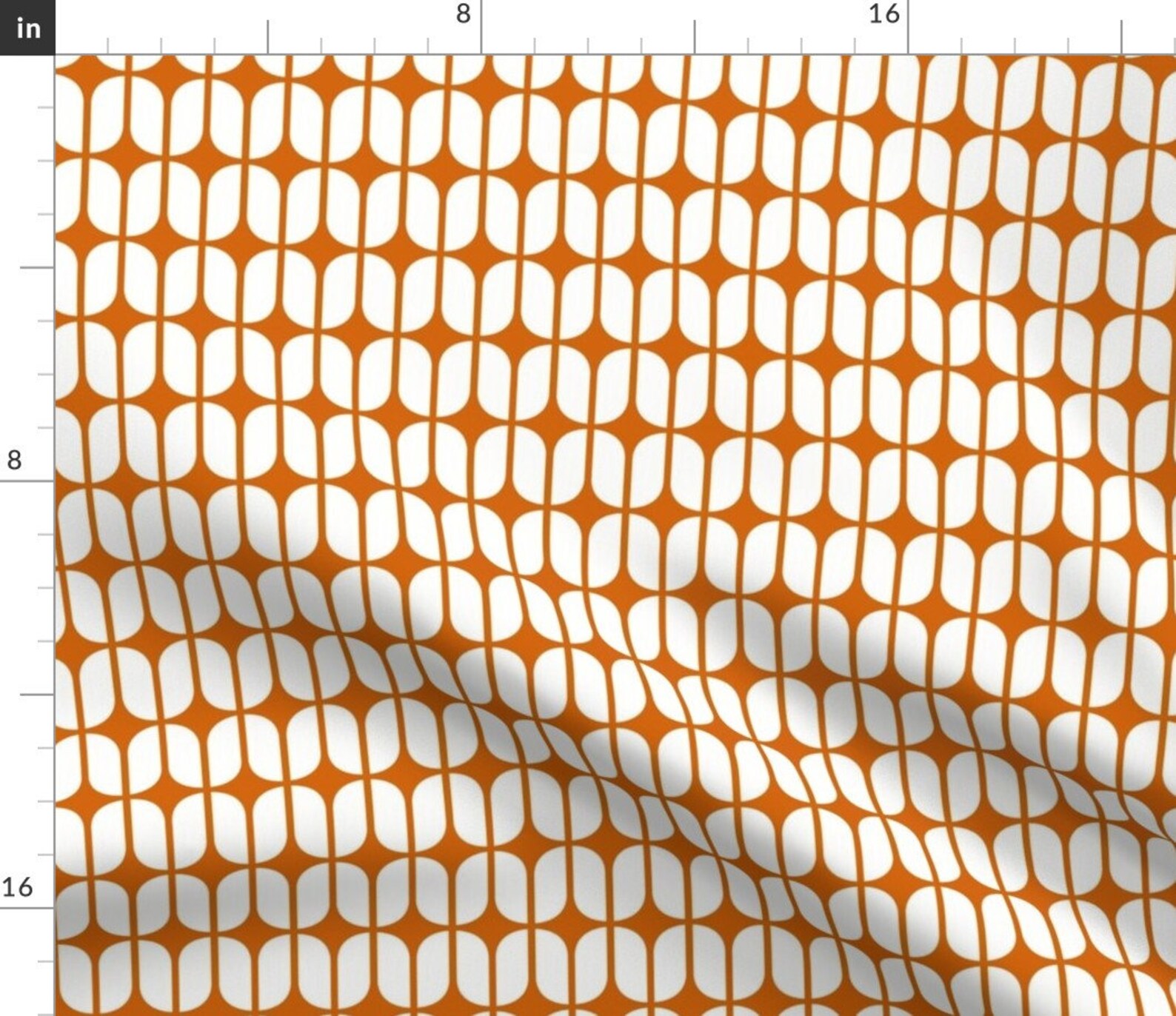Modern Fabric Modular Orange by Brainsarepretty Orange | Etsy