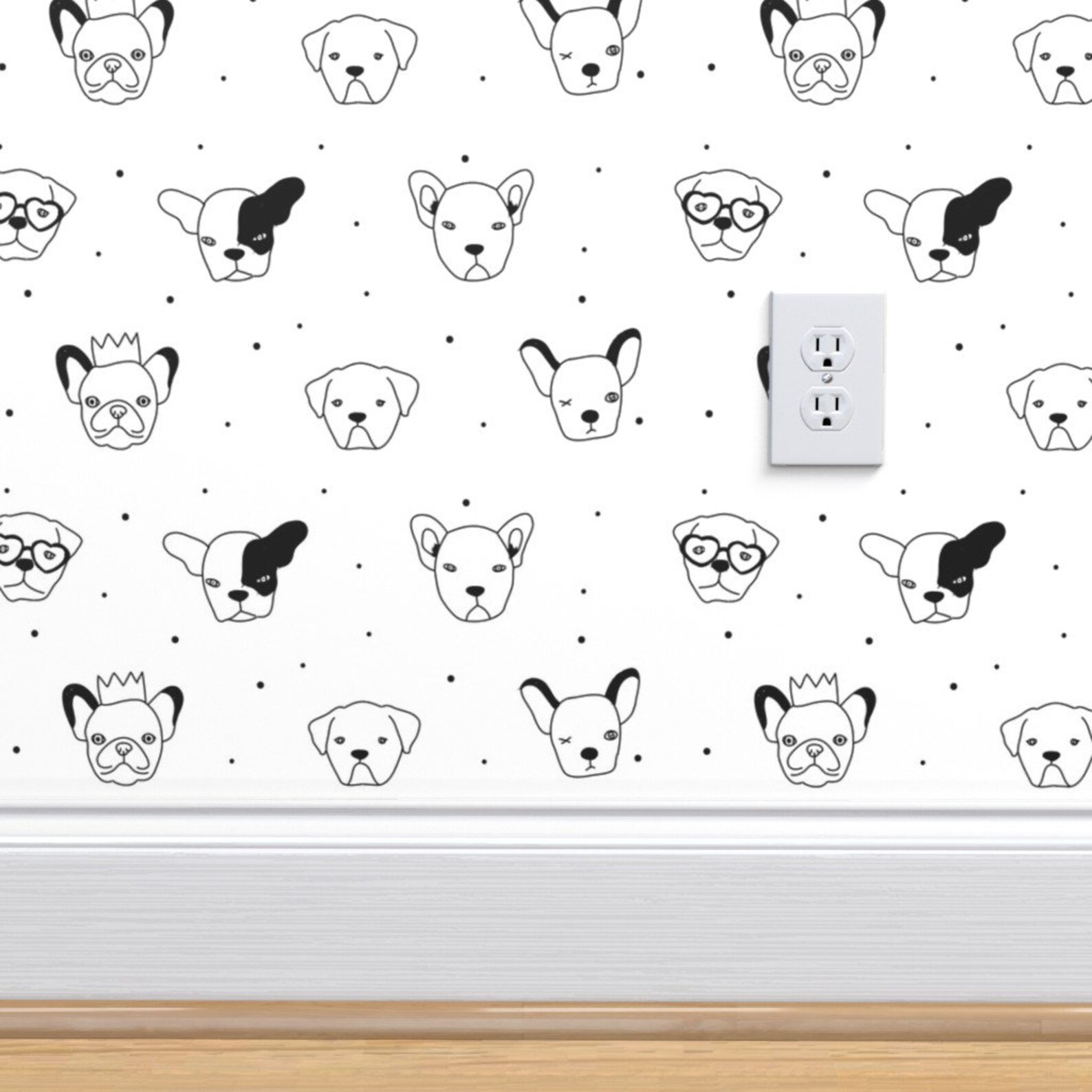 French Bulldog Dog Wallpaper Frenchies by Ireneflorentina | Etsy